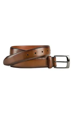 Johnston & Murphy Upton Leather Belt - Brown