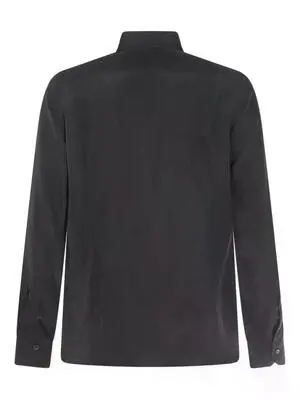 Canali Silk Shirt - Black
