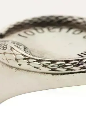 Roberto Cavalli Snake-embossed Cufflinks
