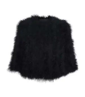 YVES SALOMON Feather Jacket - Black