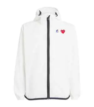 Play Comme Des Garcon X K-way Water-resistant Jacket - White
