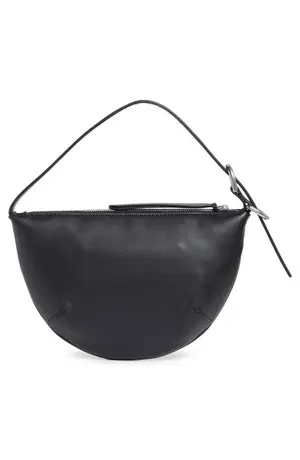 Rag & Bone Small Mercer Leather Hobo Bag - Black