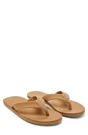 HARI MARI Fields Flip Flop - Tan/ Olive