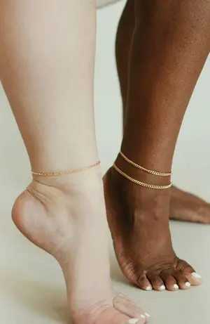 GWEN BELOTI Nola Curb Chain Anklet