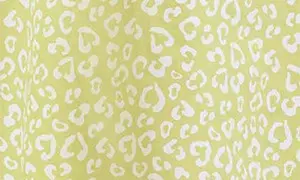 Foxcroft Sloane Leopard Print Shirtdress - Chartreuse Multi