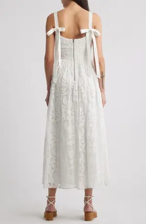 Saylor Maryl Open Stitch Maxi Dress