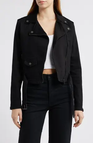 HIDDEN JEANS Denim Biker Jacket