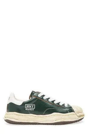 Mihara Yasuhiro Blakey Og Sole Leather Sneakers - Green