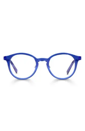 Eyebobs Eyebobs Golden Age 45mm Reading Glasses Cobalt Crystal / Silver