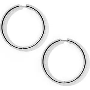 JENNIFER FISHER Lilly Hinge Baby Hoop Earrings - Silver