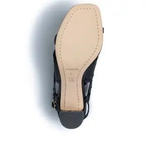 Bernardo New Moon 75" High Heel Strappy Sandals - Black