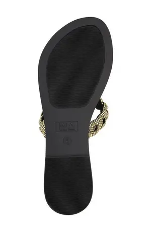 Mia Toya Toe Loop Sandal - Black