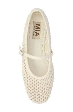 Mia Kora Mary Jane Flat - Natural