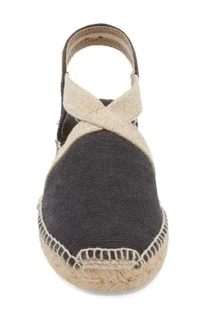 TONI PONS Verdi Espadrille Wedge - Black