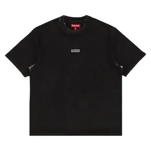 Supreme Overprint Small Box Short-sleeve Top - Black