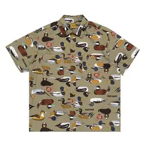 HUMAN MADE Duck Short-sleeve Shirt 'olive Drab