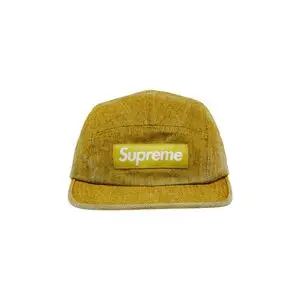 Supreme Coated Denim Camp Cap - Yellow