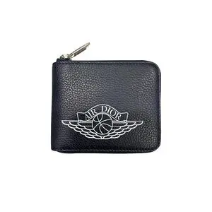 Dior X Wings Zip Wallet 'navy - Blue