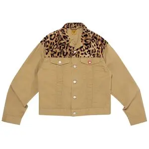 HUMAN MADE Leopard Denim Work Jacket - Tan