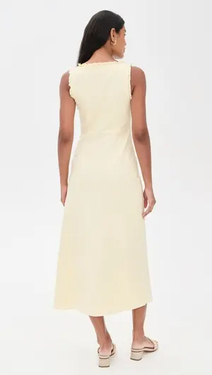 WAYF V-neck Midi Dress