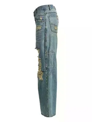BREATH Ripped Bootcut Jeans