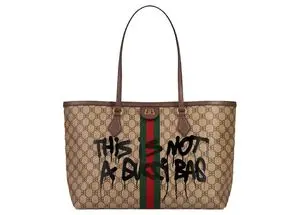 Gucci X Balenciaga The Hacker Project Graffiti Medium Tote Bag
