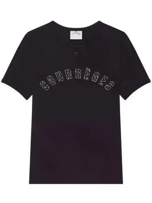 Courreges Round Neck T-shirts For Women