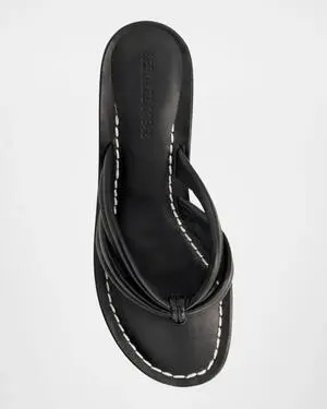 Bernardo Miami Leather Mule Sandals - Black