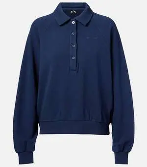 The Upside Cotton Terry Polo Sweater