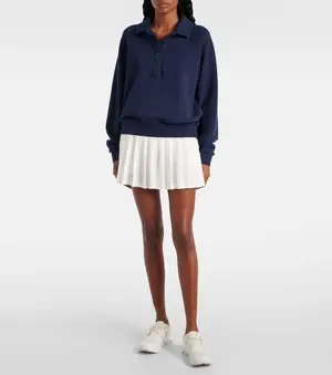 The Upside Cotton Terry Polo Sweater