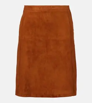 Versace Suede Midi Skirt