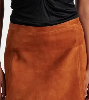 Versace Suede Midi Skirt