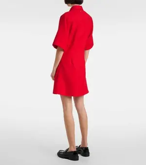 AMI Paris Virgin Wool Canvas Shirt Dress