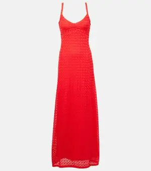 Melissa Odabash Ciara Knitted Maxi Dress - Red