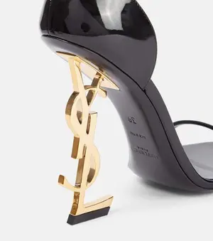 Saint Laurent Opyum Patent Leather Sandals