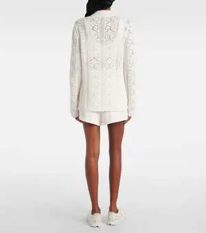 The Upside Lavalliere Malia Knitted Cotton Shirt