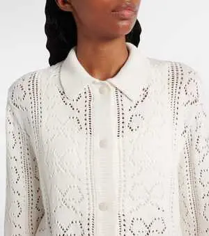 The Upside Lavalliere Malia Knitted Cotton Shirt