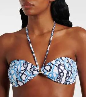 Melissa Odabash Liguria Halterneck Bikini Top - Blue