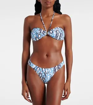 Melissa Odabash Liguria Halterneck Bikini Top - Blue