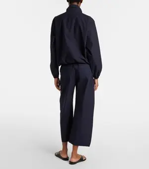 LESET Kyoto Cotton Wide-leg Pants