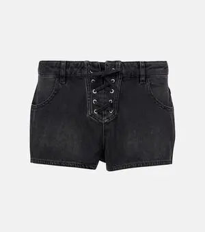 Isabel Marant Étoile Delma Denim Shorts - Black