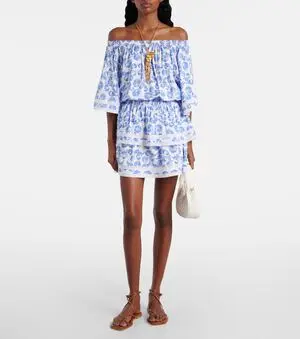 Melissa Odabash Micha Printed Minidress