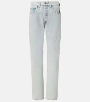 Khaite Callum Straight Leg Jeans - Blue