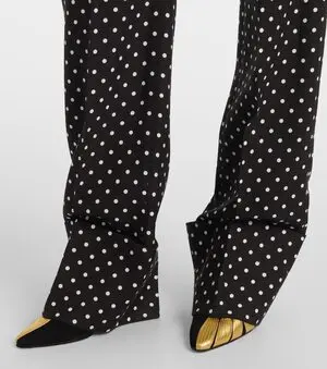 Valentino Garavani Polka-dot Straight Leg Trousers