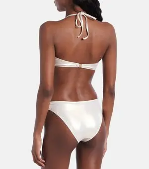 Melissa Odabash Liguria Halterneck Bikini Top - Gold