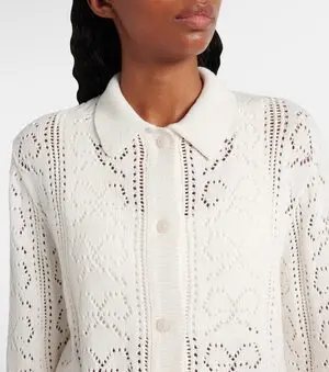 The Upside Lavalliere Malia Knitted Cotton Shirt