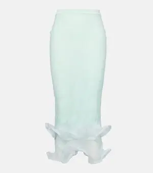 Simkhai Kelso Knit Midi Skirt - Blue