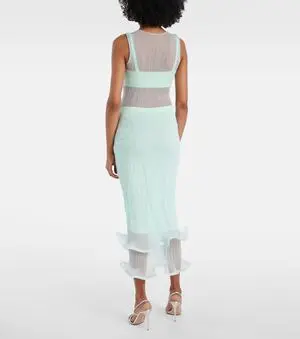 Simkhai Kelso Knit Midi Skirt - Blue