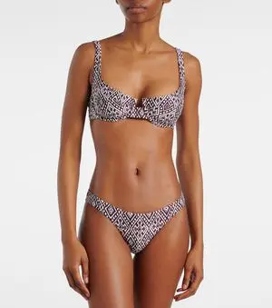 Melissa Odabash Milan Bikini Top - Brown