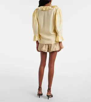 Chloé Ruffled Silk Habutai Blouse